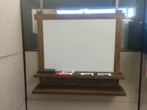 Framed Magnetic Whiteboard with a Lego Inlay Shelf | Kreg Tool