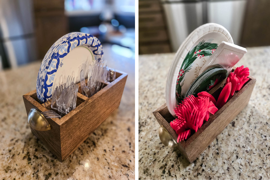 Utensil and Paper Plate Caddy | Kreg Tool